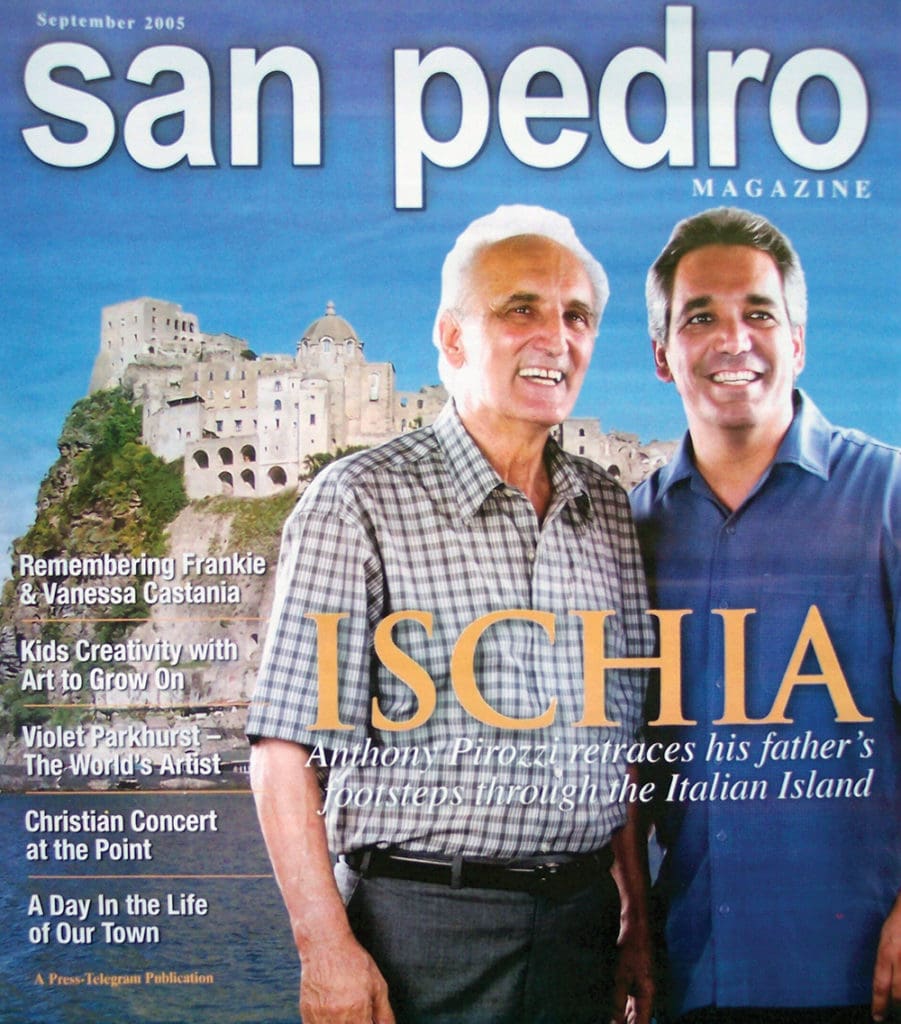 Pirozzi wrote about his trip to Ischia with his father in the Sept ...
