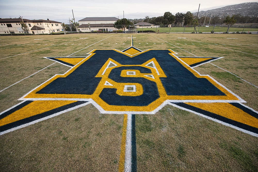 Mary Star High School logo midfield. (photo: John Mattera Photography)