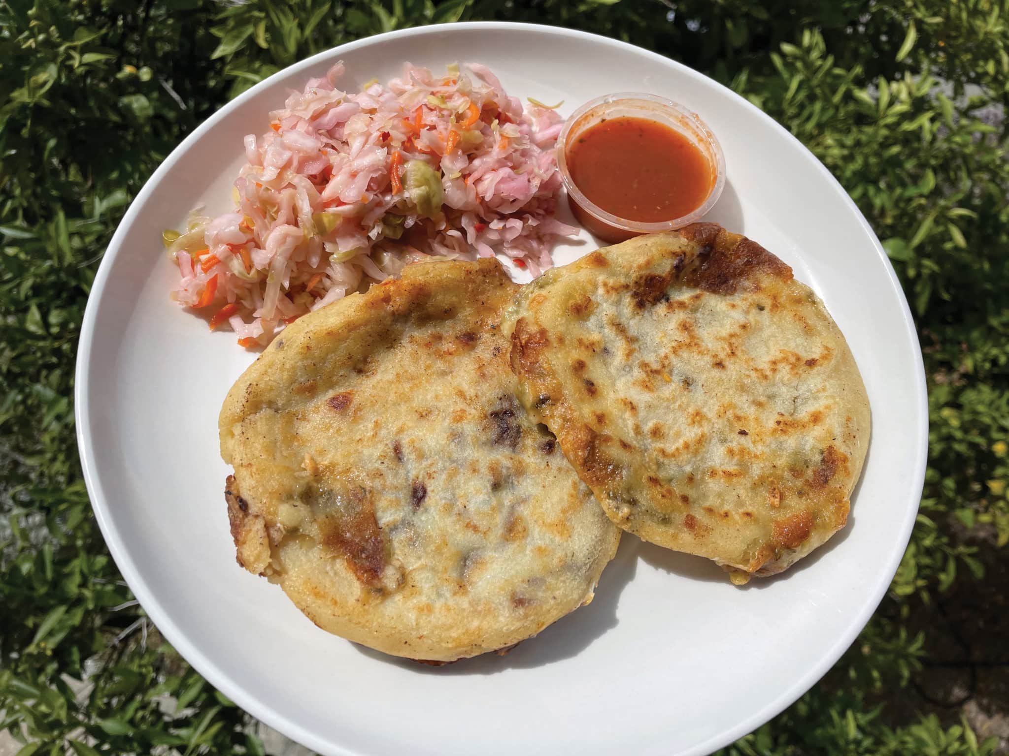 Pupusas from Papusa Yeni. (photo: Sanam Lamborn)