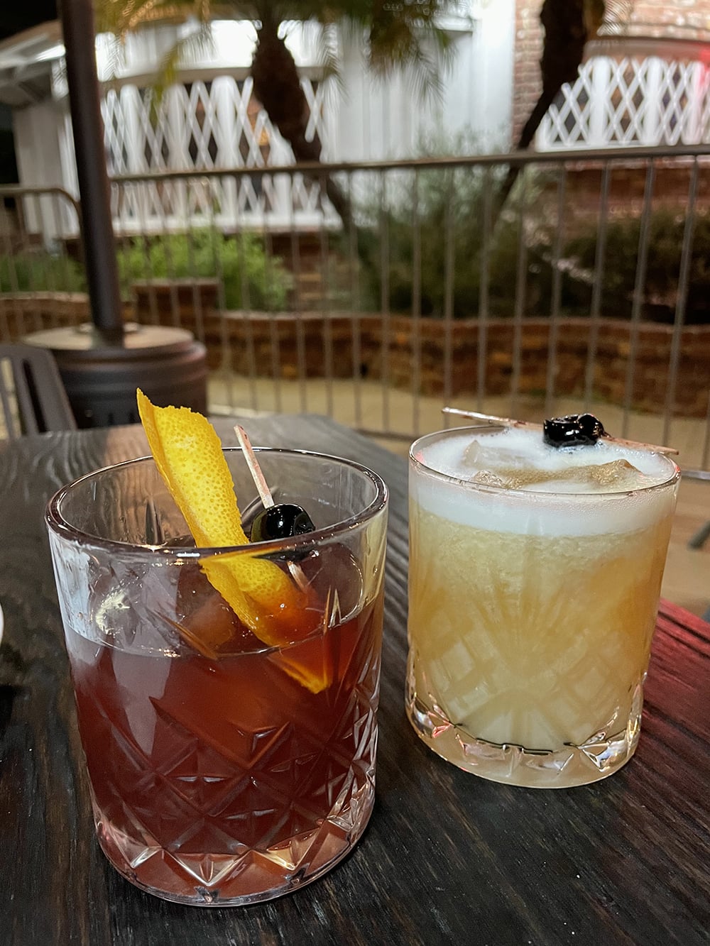 Louie’s Old Fashioned (left) and a Navy Grog at J. Trani’s. (photo ...