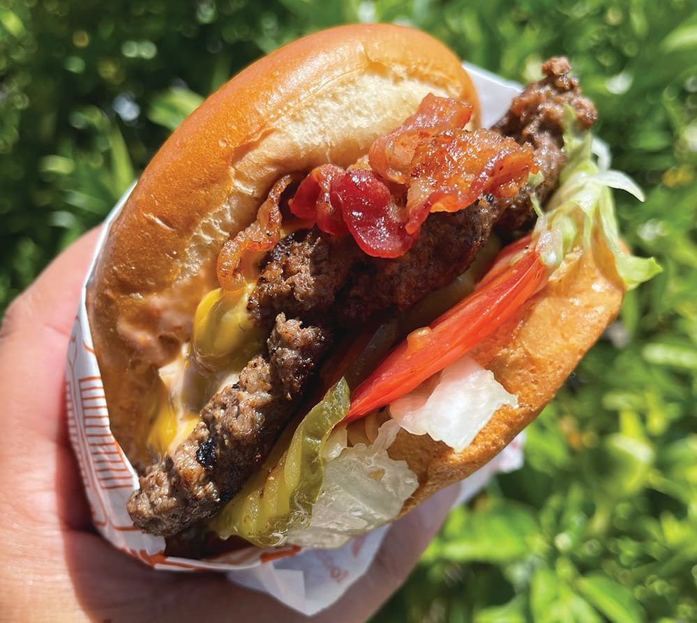Sandwich Saloon’s Bacon Cheeseburger. (photo: Sanam Lamborn)