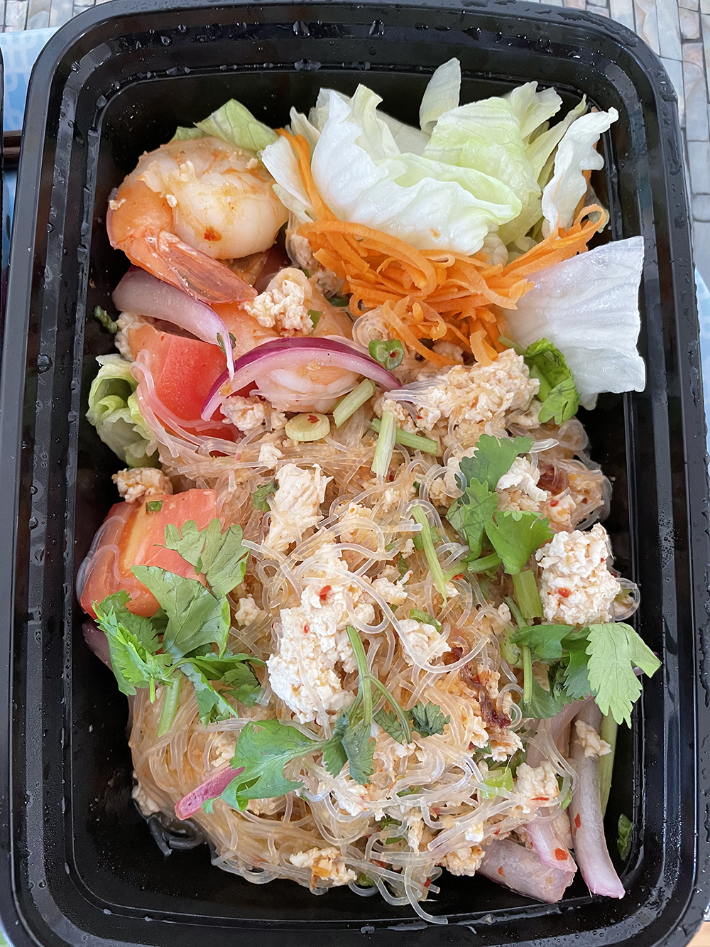 Sirinat Thai & Sushi Bar’s glass noodle salad. (photo: Sanam Lamborn)