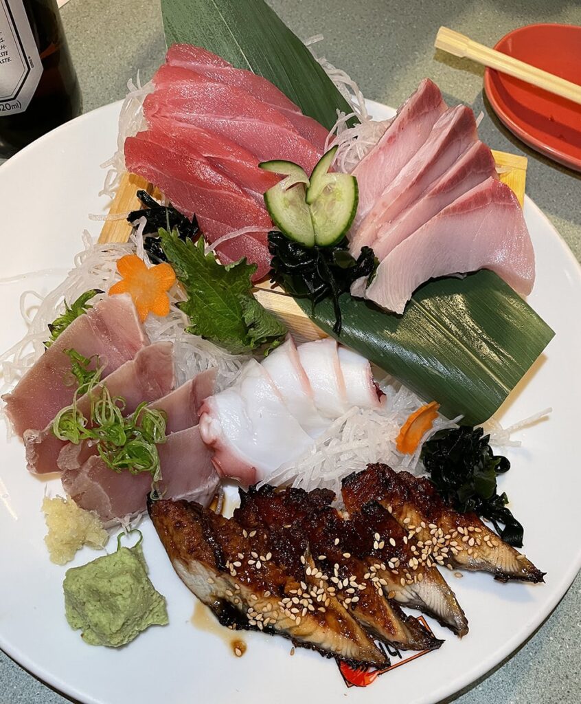 Sushi Tashiro’s combination plate. (photo: Sanam Lamborn)